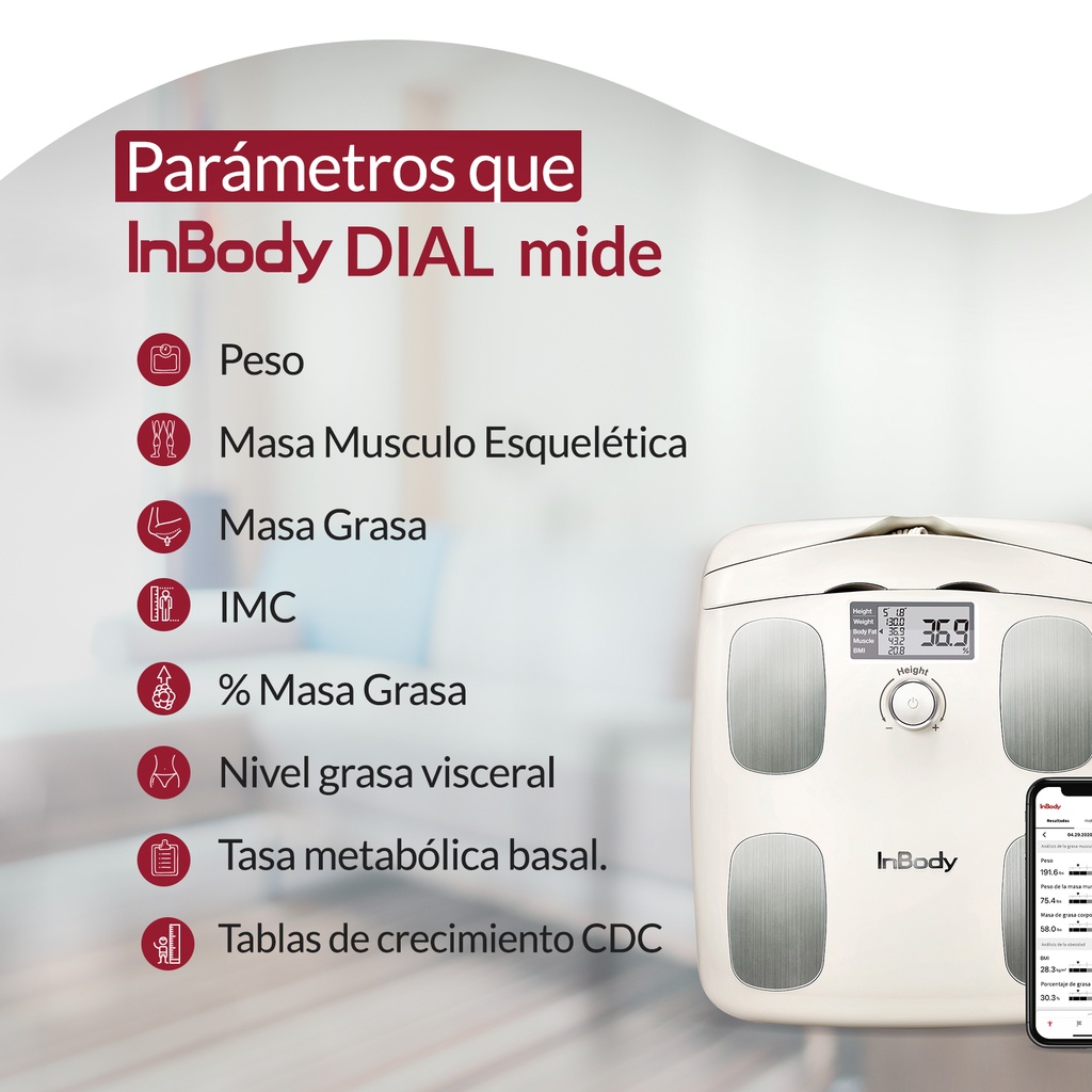 Báscula premium InBody Dial Blanco H20N | InBody